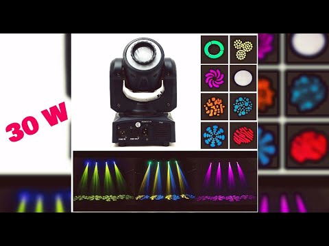 Mini Sharpy Light Unboxing | 30 W Led Spot Moving Head | Sound & DMX ...