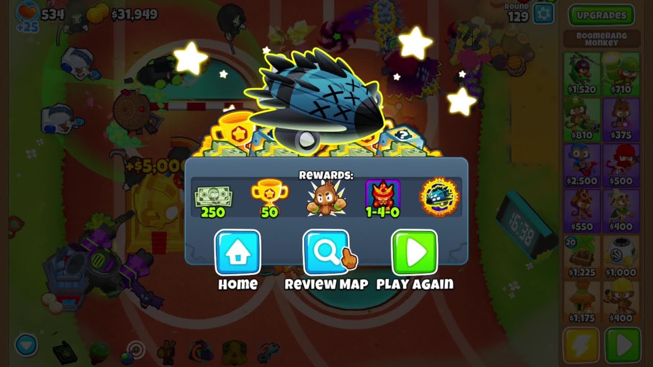 BTD6 - Elite Boss Bloon week 57 - Vortex on "Four Circles" - YouTube