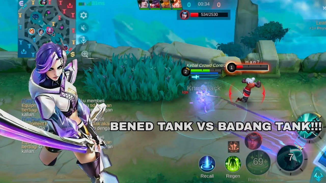Enaknya Lawan Badang Pake Bened Tank!!! - Mobile legends - YouTube