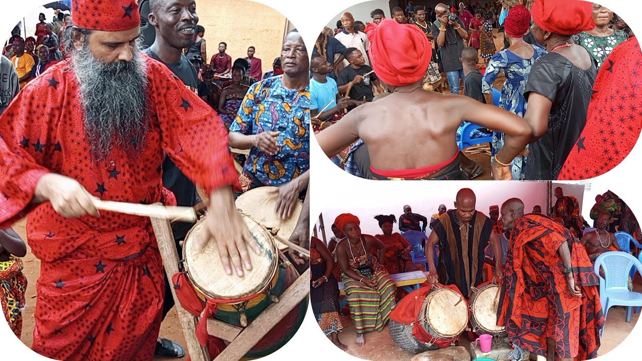 TRADITIONAL EWE DIRGE AKPALU RHYTHMS FROM DZOGADZE - YouTube