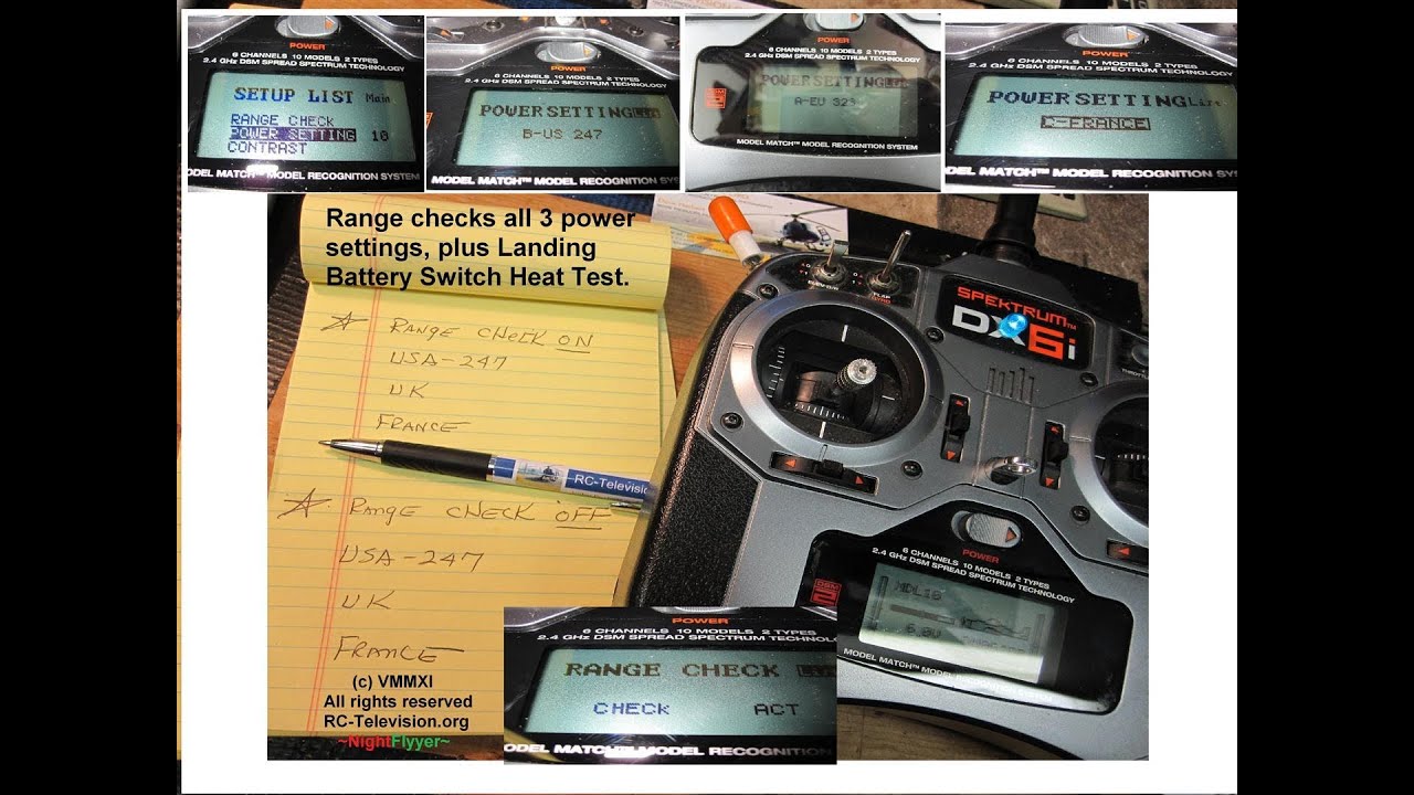 DX6i's POWER SETTINGS tested plus LANDING BATTERY Switch Heat. - YouTube