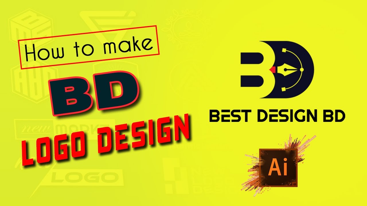 How to Make BD Logo Design - YouTube