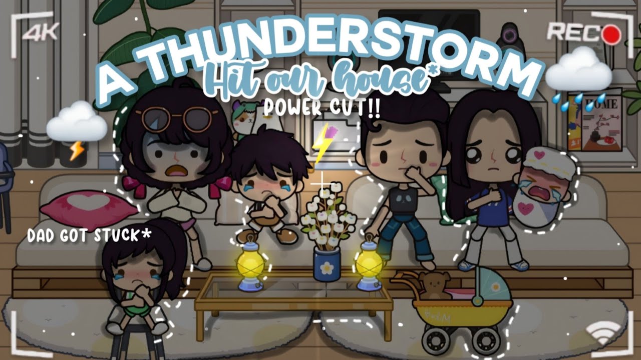 Miga World| A Thunderstorm Hit Our House *Power cut*| ⛈️⚡️😱😰 ️ - YouTube