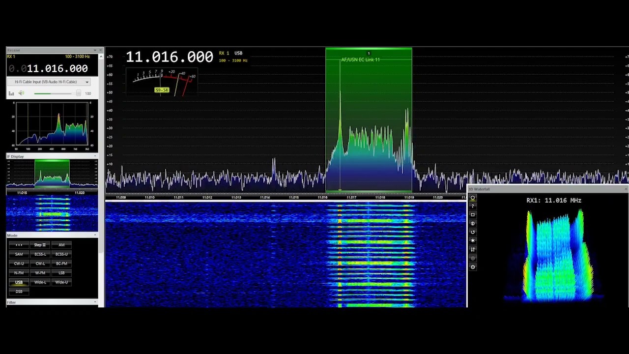 Link 11 TADIL A data signal Mil-Std-188-203-1A 11016 kHz - YouTube