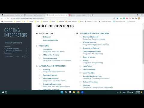 Programming Languages Virtual Meetup: "Crafting Interpreters" Chapter 1-3 [2022-11-14] - YouTube
