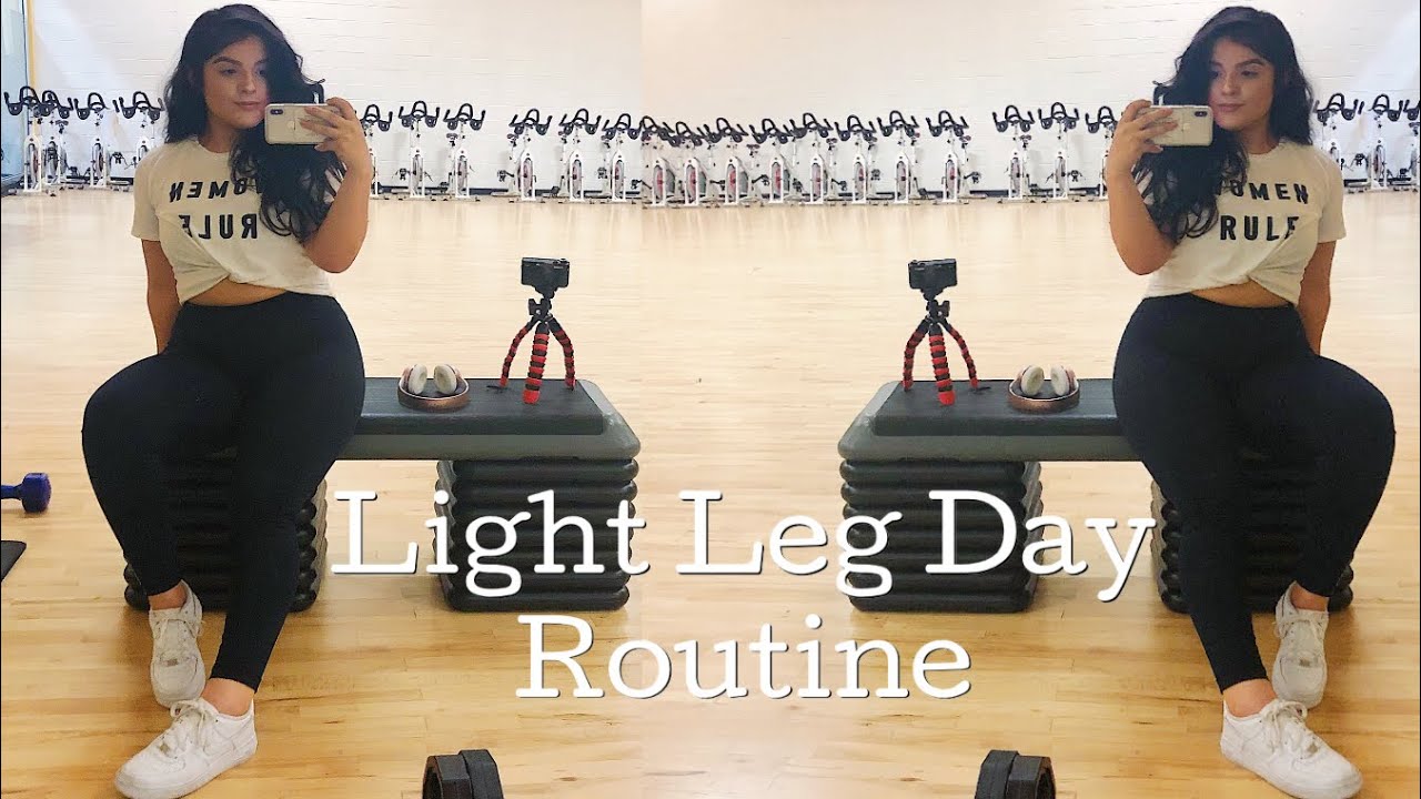 7 Lower Body Workouts for Beginners | My Light Leg Day Routine - YouTube