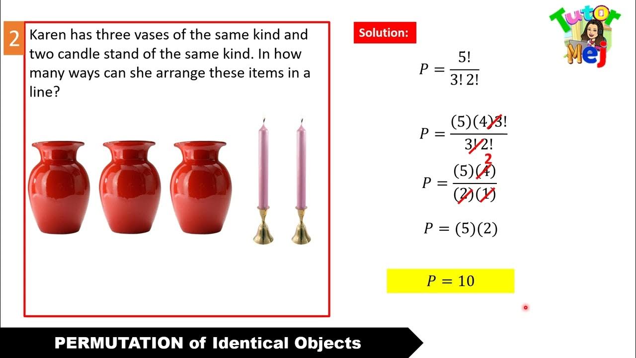 Grade 10 Math Quarter 3 Week 1 DISTINGUISHABLE PERMUTATION | Permutation of Identical Objects ...