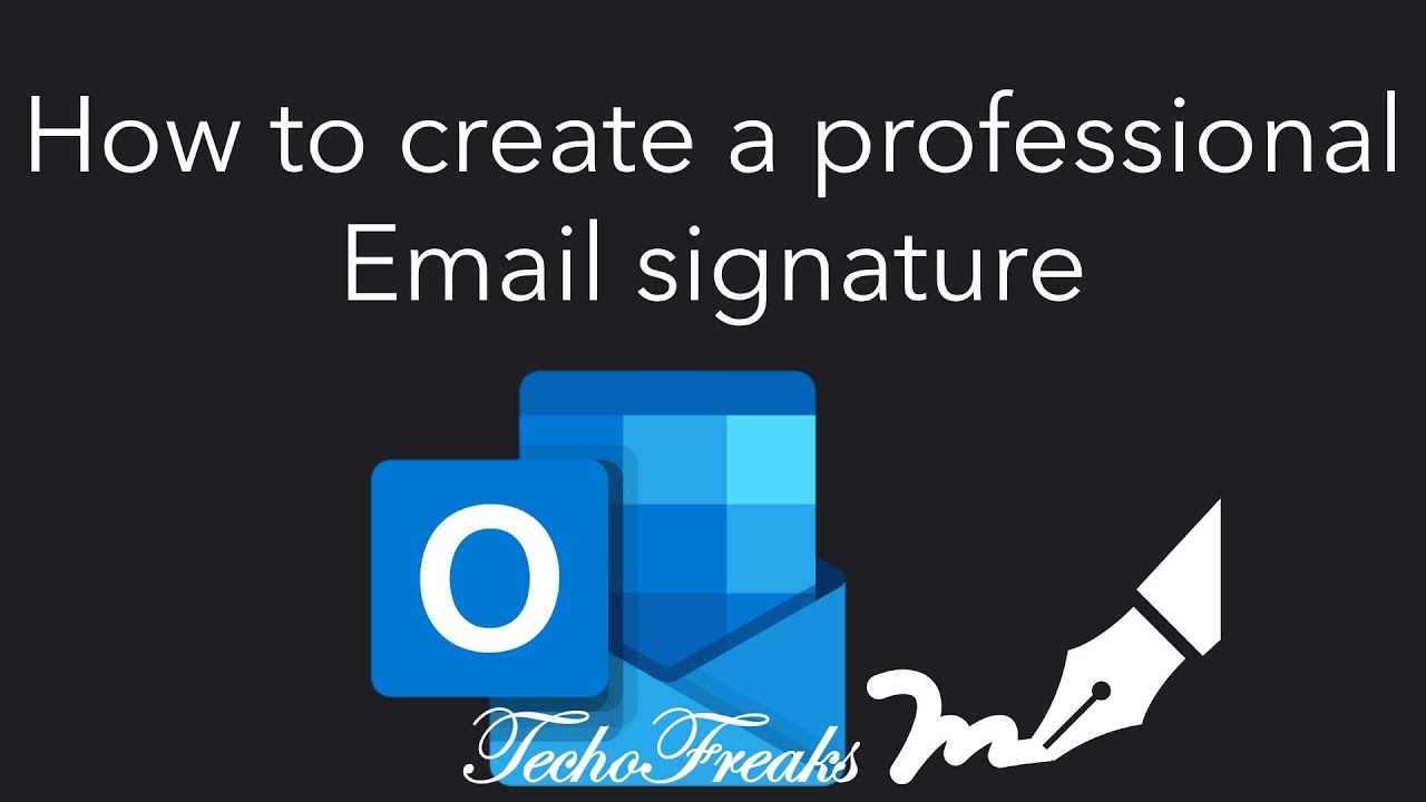 How to create Outlook signature| Using Microsoft professionals template ...
