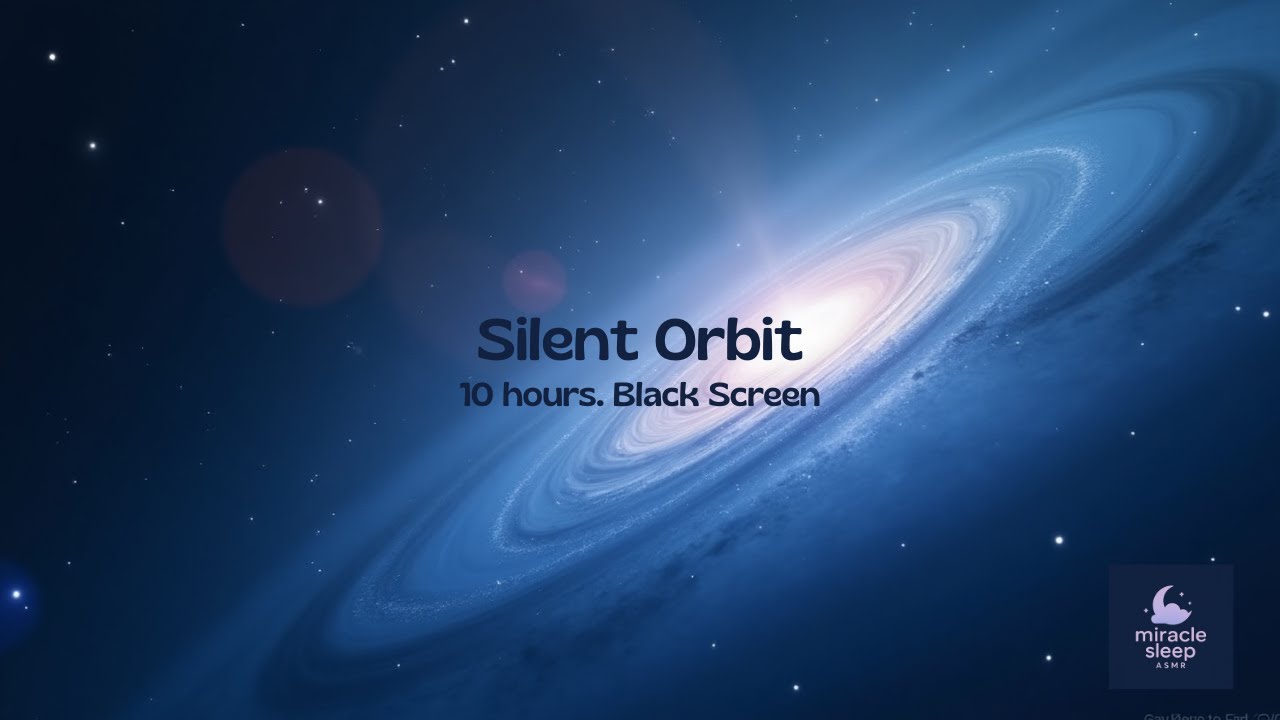 Silent Orbit | 10 Hours Black Screen ASMR for Deep Sleep | Space Sounds, No Talking, No Music ...