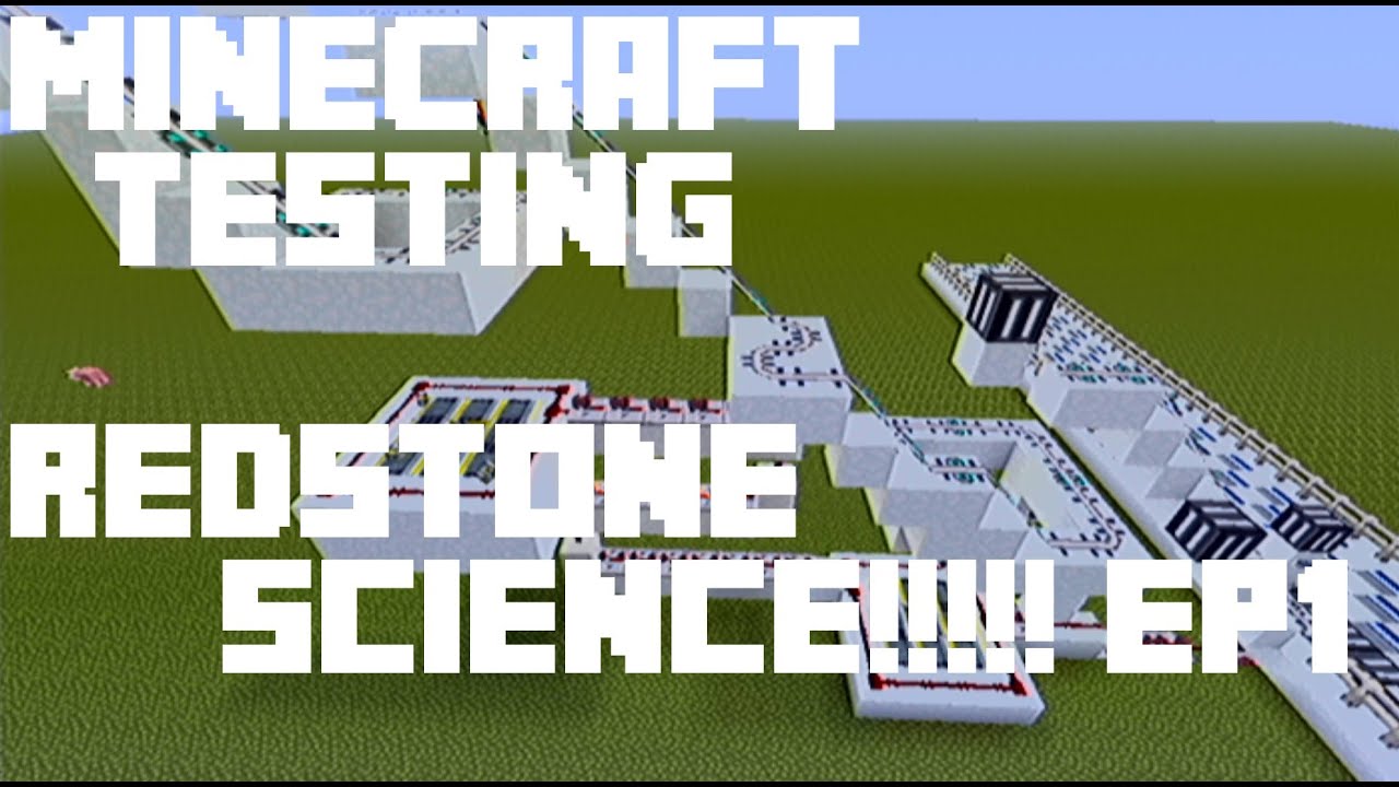 Redstone SCIENCE!!! blowing up stuff!! - YouTube