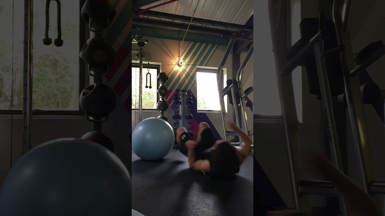 Yoga ball balance - YouTube