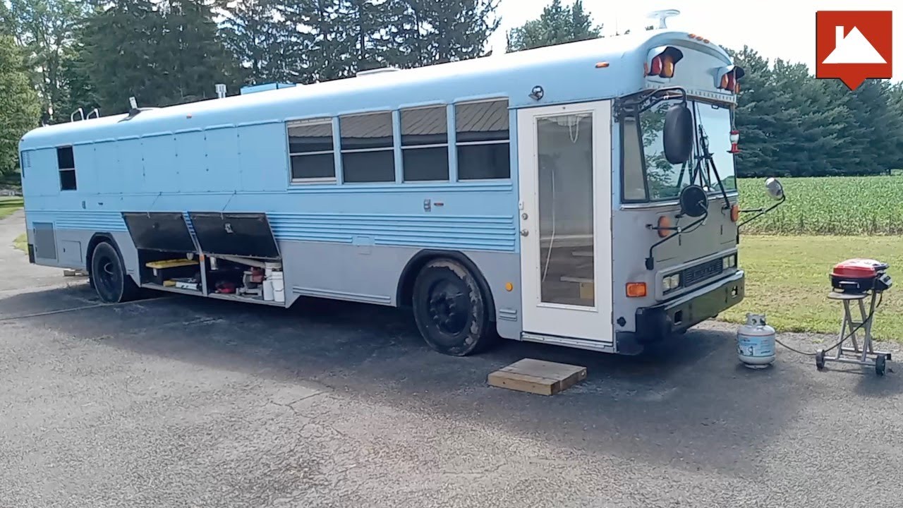 Converted Bus Meant For Full-Time Living - YouTube