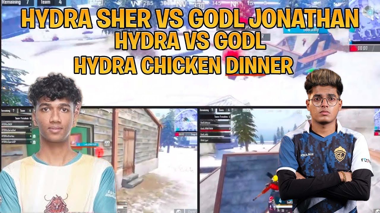 Hydra Sher Vs Godl Jonathan | Hydra Chicken Dinner | Hydra Official ...