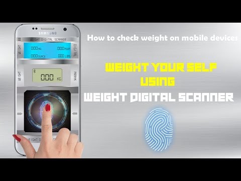 Weight Scanner 2018 ! Check your weight on mobile devices - YouTube