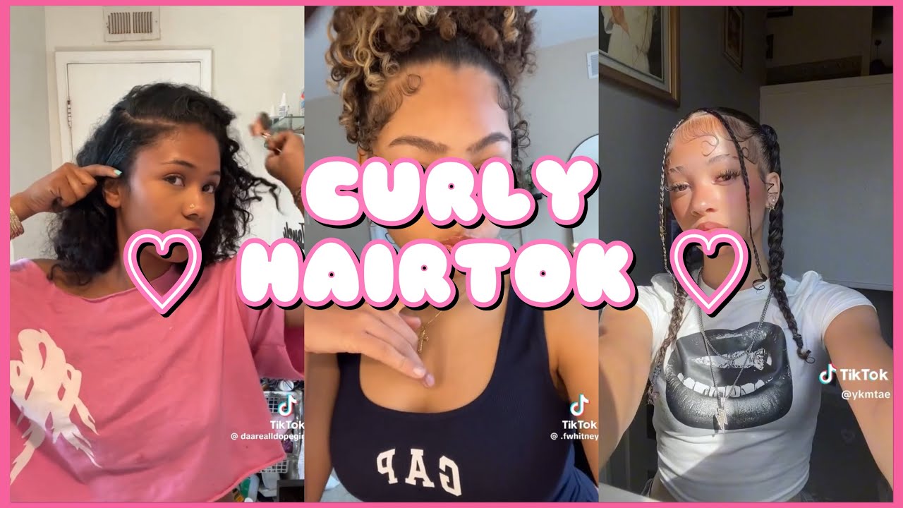 CURLY HAIR TIKTOK COMPILATION ♡ INSPO - YouTube