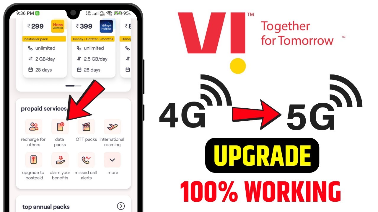 How To Convert VI Sim 4G To 5G || VI 4G Sim Ko 5G Kaise Kare FREE ...