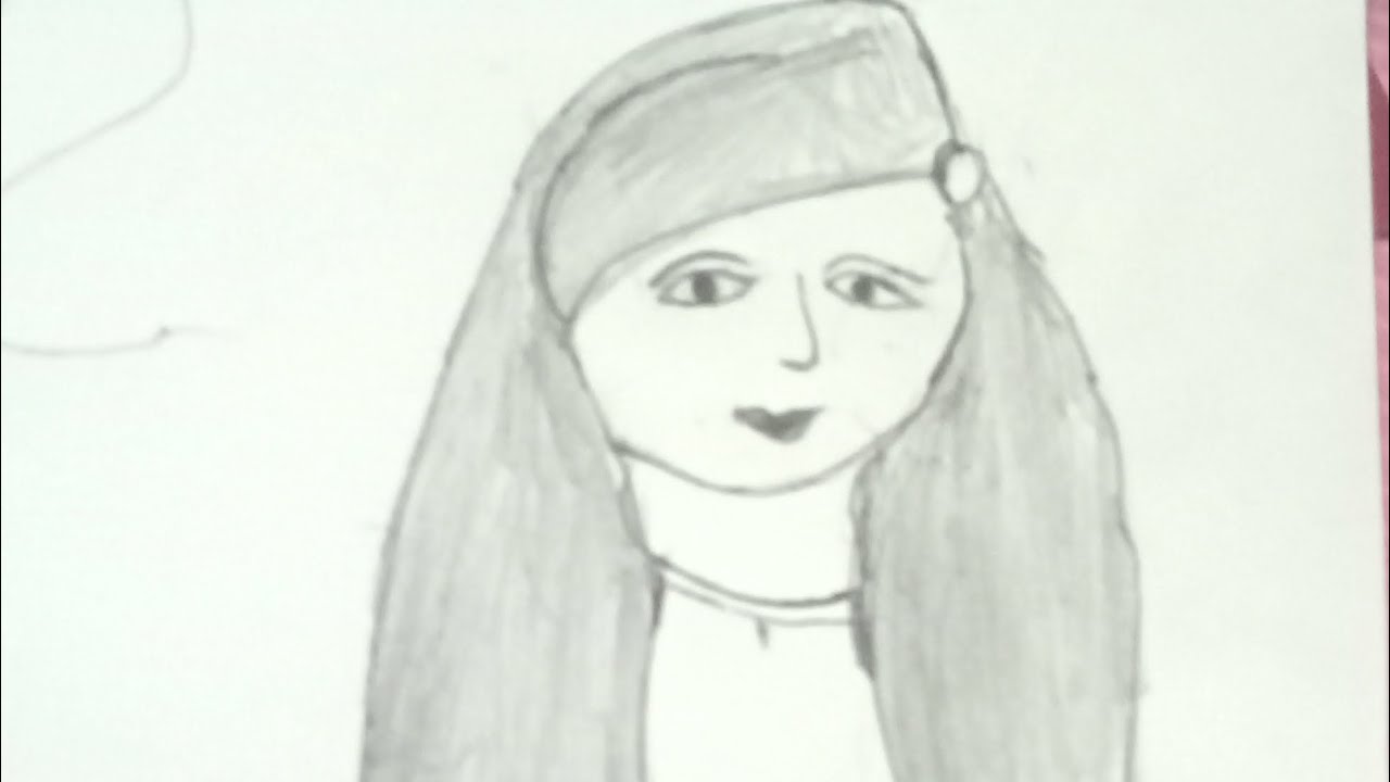 Cute girl with long hair l step by step guide to draw a girl - YouTube