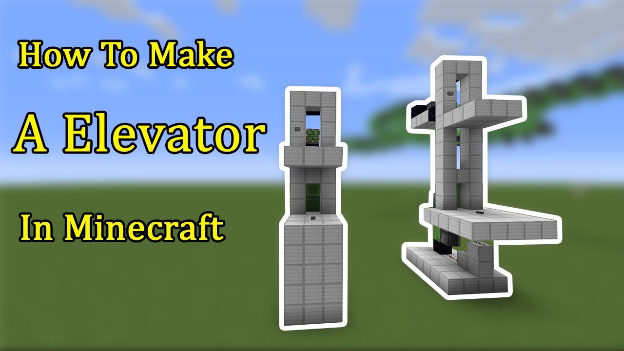 MINECRAFT: How To Make A Elevator/Lift In Minecraft | Tutorial - YouTube