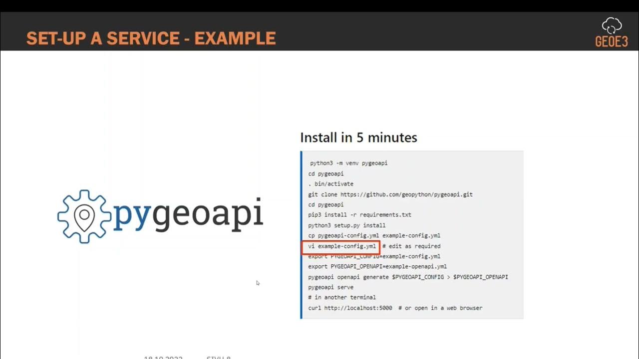 How To Set Up Ogc Api And Pygeoapi Youtube
