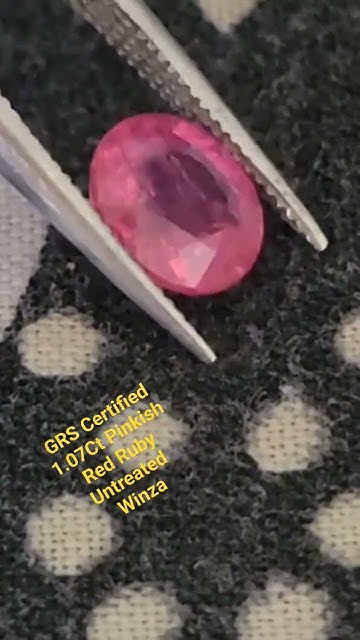 GRS Certified 1.07Ct Natural Ruby Untreated Oval Gemstone #jewelry #ruby #Gemstone # ...