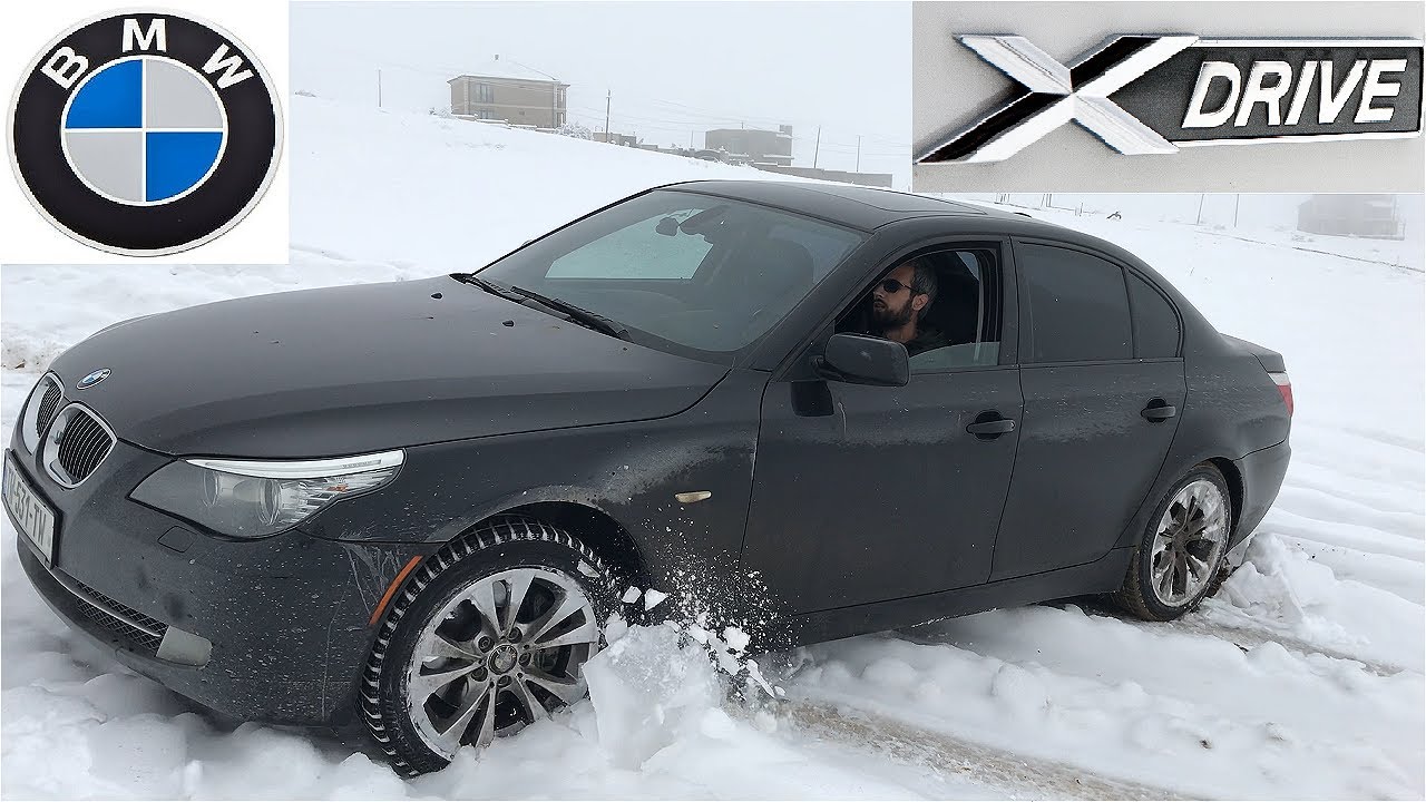 BMW E60 530 xi - Having Fun (Snow Driving) - YouTube