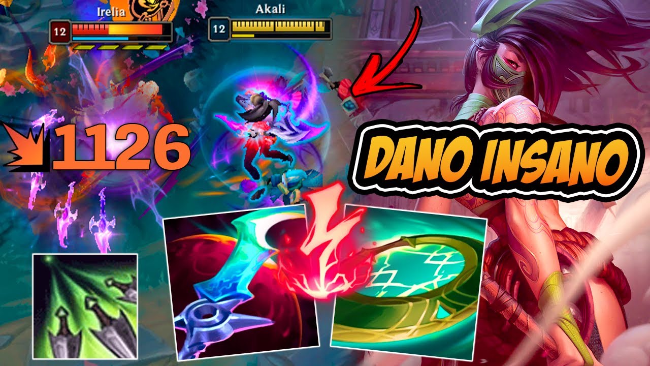 AKALI AD FICA FORTE DEMAIS COM ESSE COMBO DE BUILD E RUNA (ECLIPSE ...