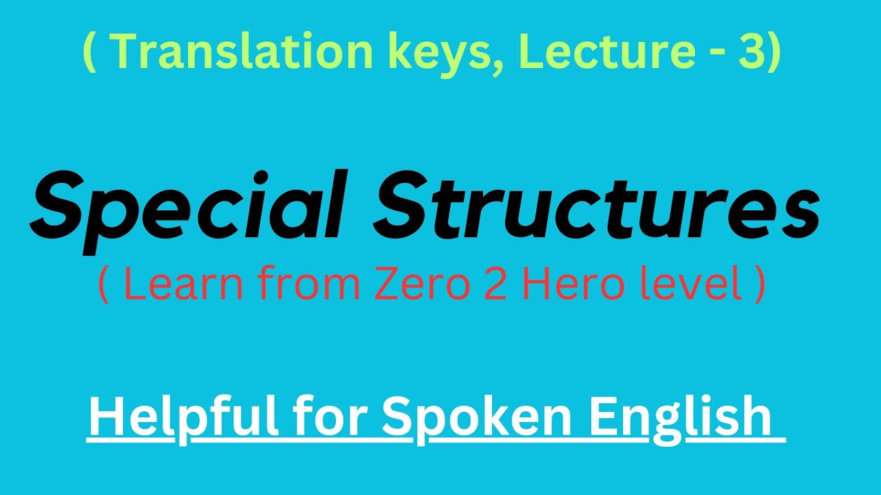 Special Structure, Lecture - 3 - YouTube