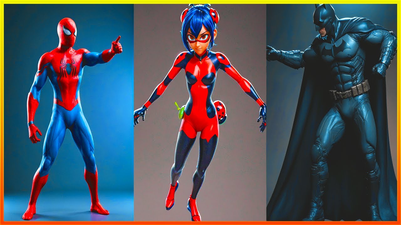 GTAV SPIDER-MAN 2, BATMAN VS MIRACULAS LADYBUG #episode5 #marvel # ...