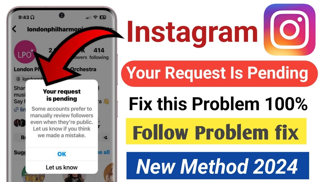 your request is pending Instagram problem | Instagram follow Problem ...