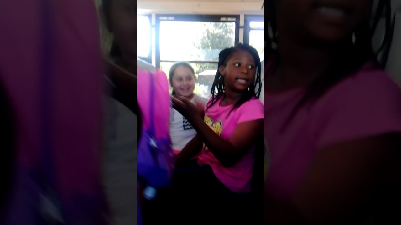Little mean girl yelling at kids on bus lol - YouTube