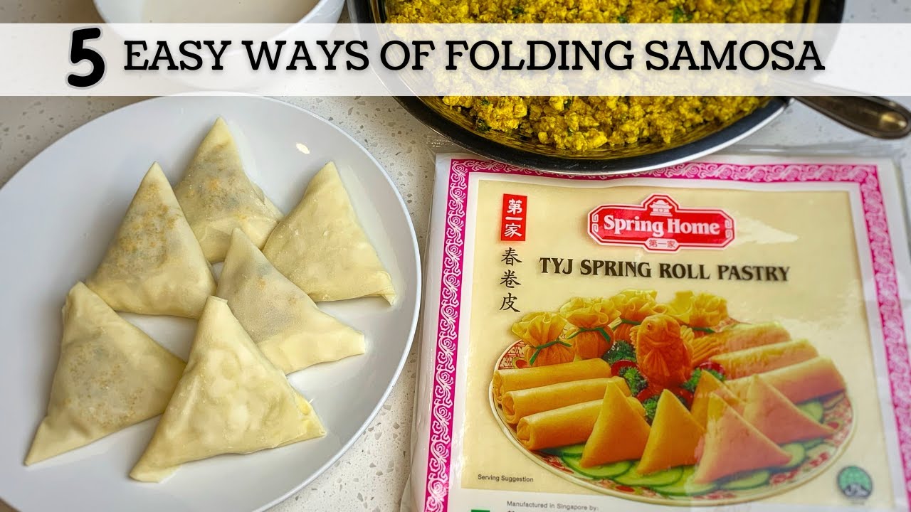 How to Fold Samosa Sheet - 5 METHODS || 5 Techniques de Pliage de ...