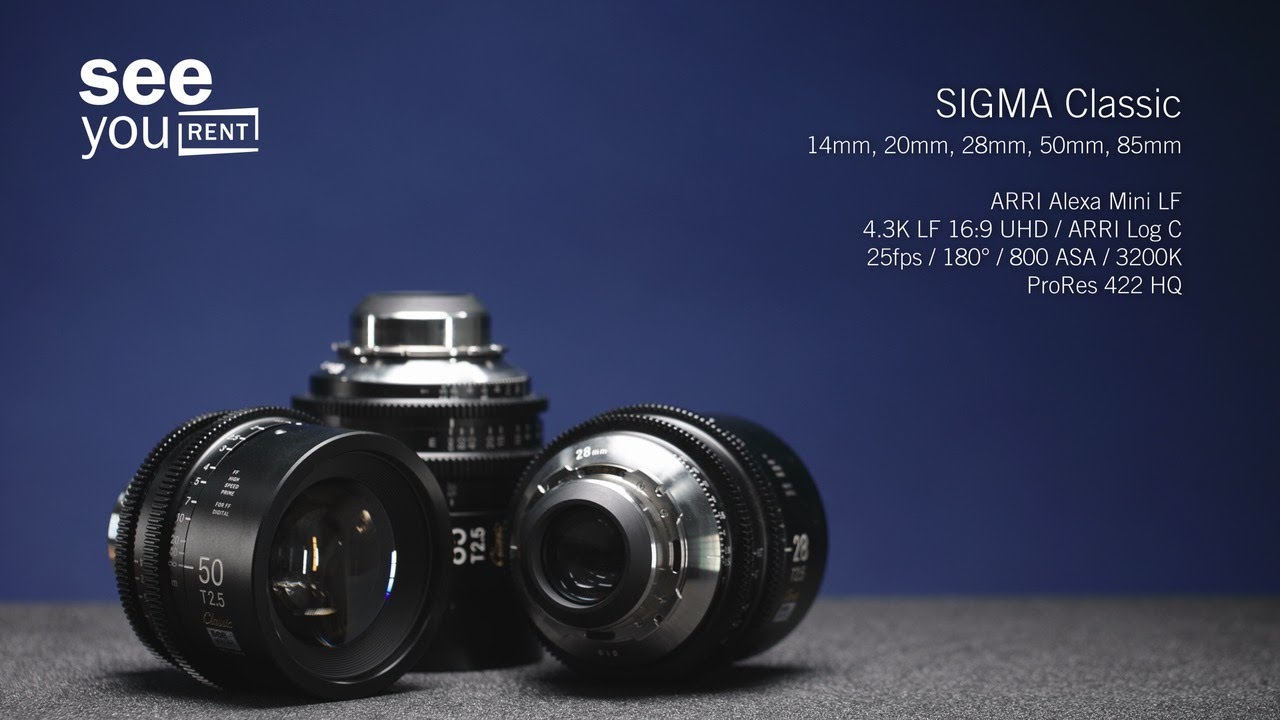 SIGMA Classic Lens Test 4K ARRI Alexa Mini LF #LensMap - YouTube