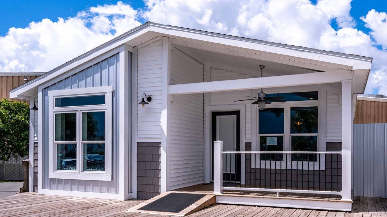 The Most Beautiful Cottage Farmhouse 28522J Park Model RV - YouTube