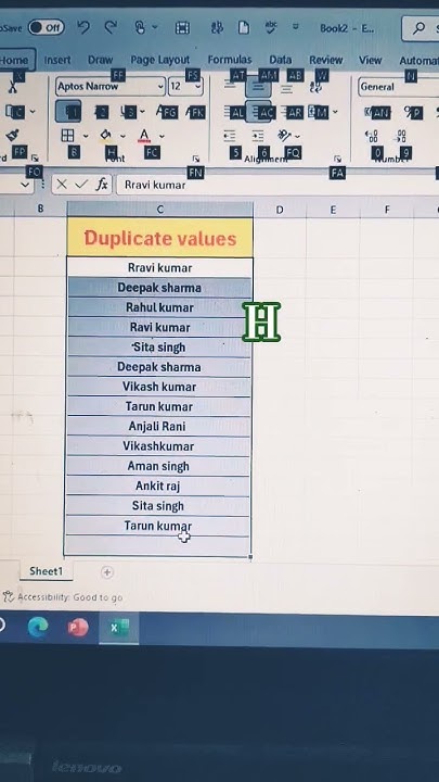 check duplicate values in ms Excel short video #exceltips #computereducation - YouTube