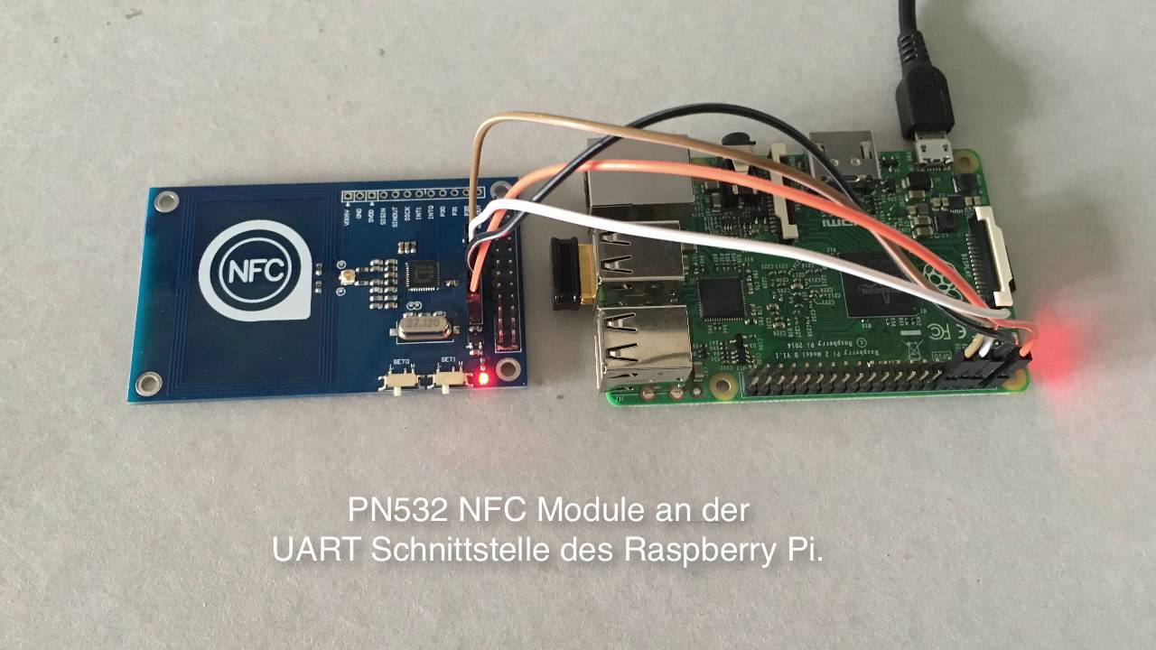 Pn532 Nfc Modul An Raspberry Pi Youtube