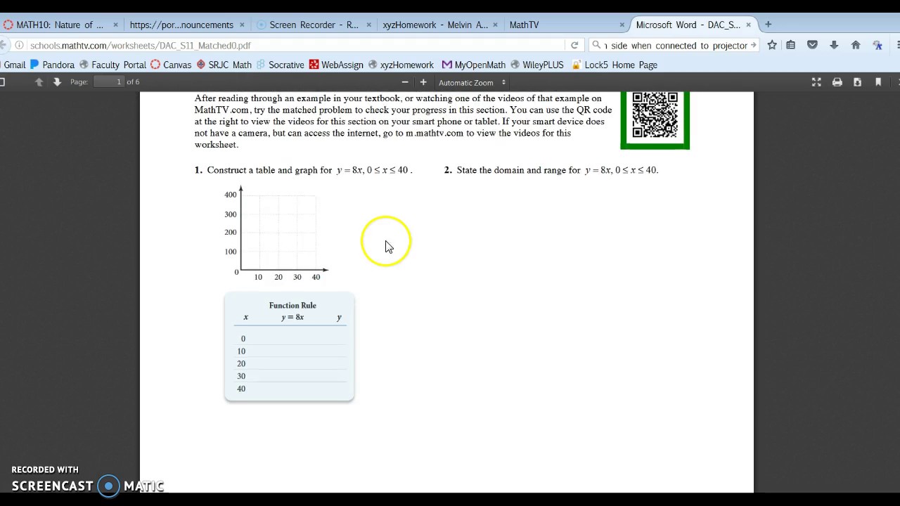 XYZ Worksheet Solutions - YouTube