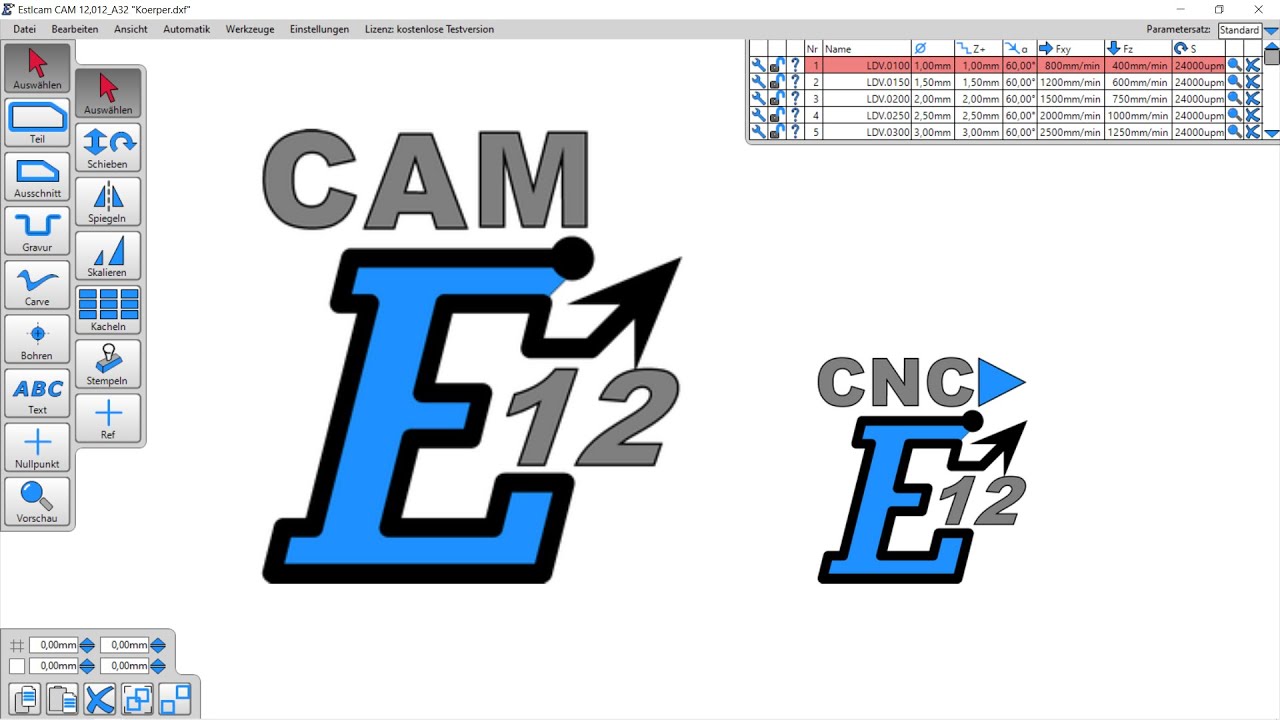 Estlcam 12 .. mein erster Einblick - YouTube