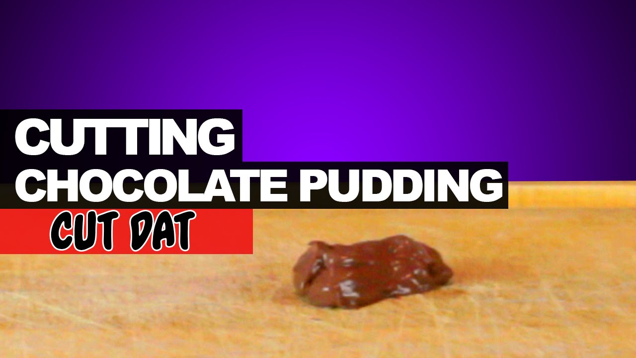 Cutting Chocolate Pudding - YouTube
