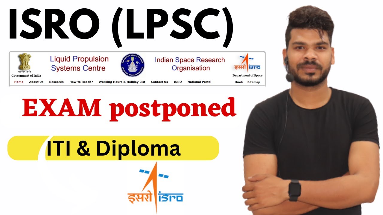 LPSC (ISRO) Exam Has Been Postponed. || ISRO Recruitment-2023 || - YouTube