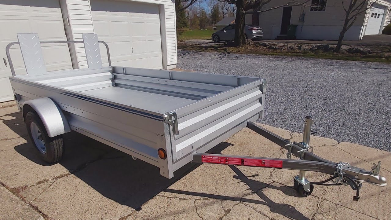 Stirling 5x10 Utility Trailer with Ramp Gate Review - YouTube