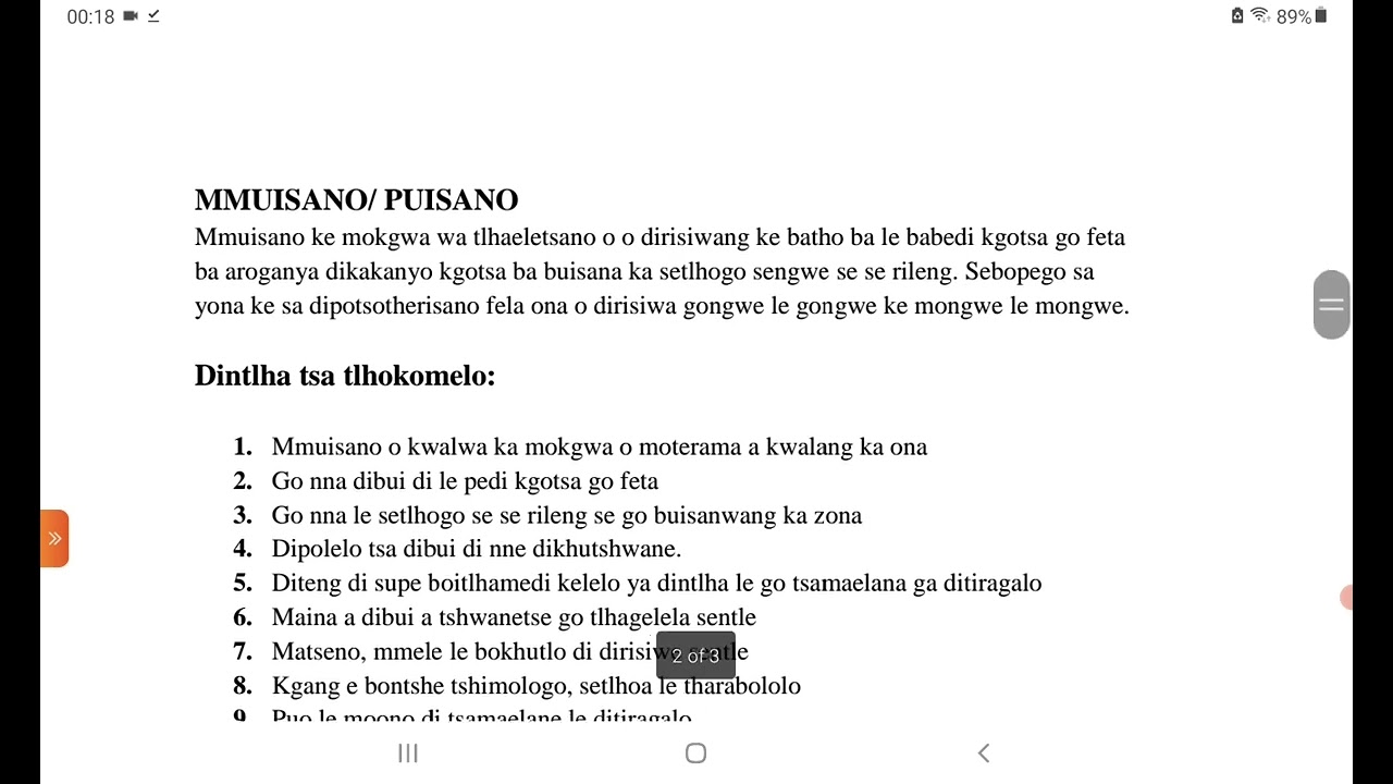 Ditlhangwa tsa Tirisano Week 3 and 4 - YouTube