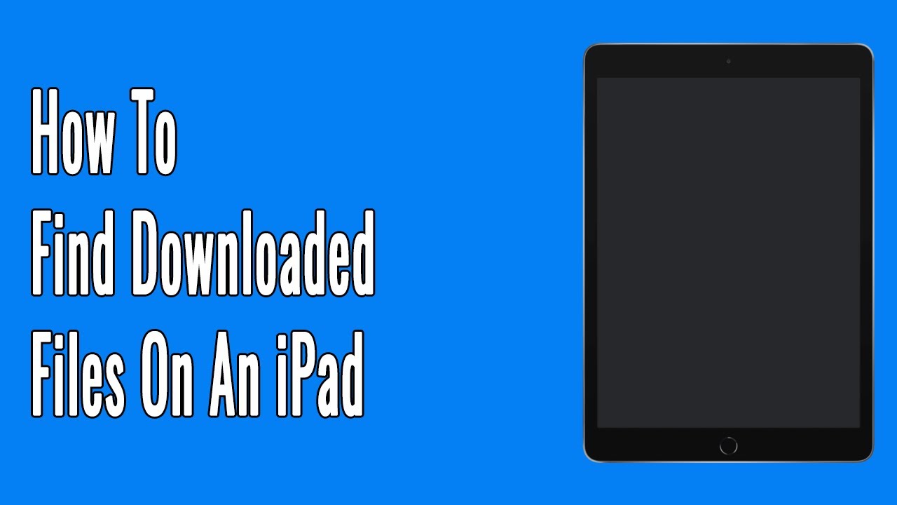 How to Find Downloaded Files on an iPad #shorts - YouTube