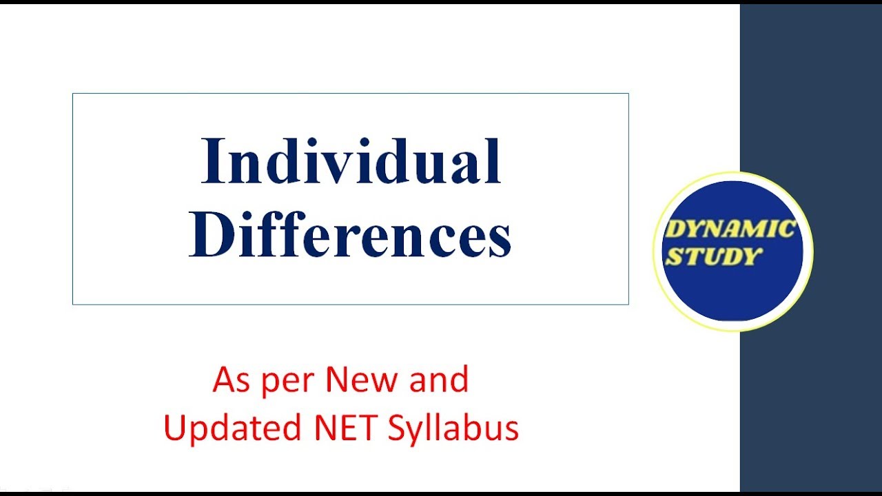 Individual Differences YouTube individual-differences-youtube