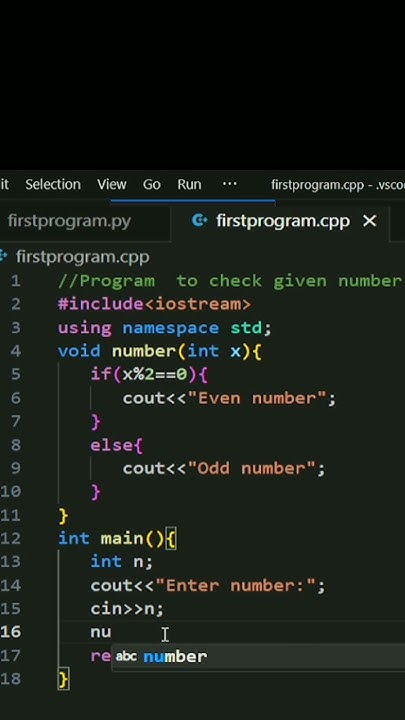 C Program To Check Number Is Even Or Odd Using Function Cpp Programming Coding Youtube