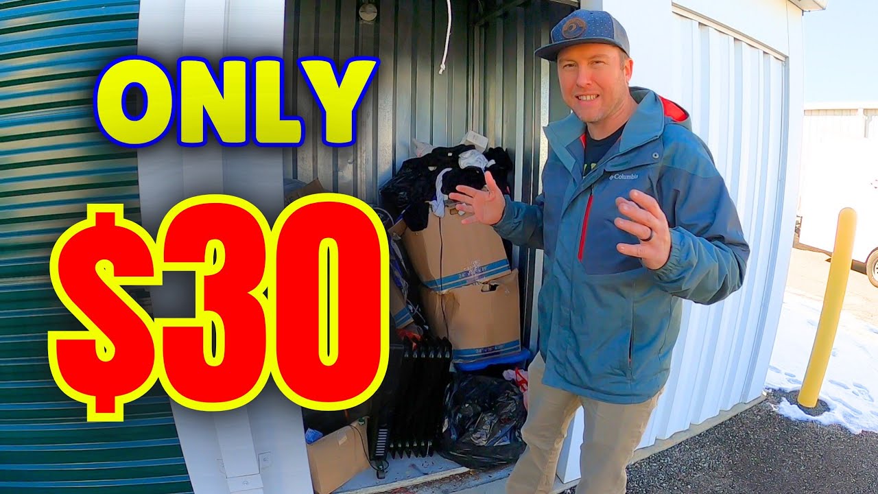 We found BIG MONEY in this Easy and Small $30 Storage Unit! - YouTube