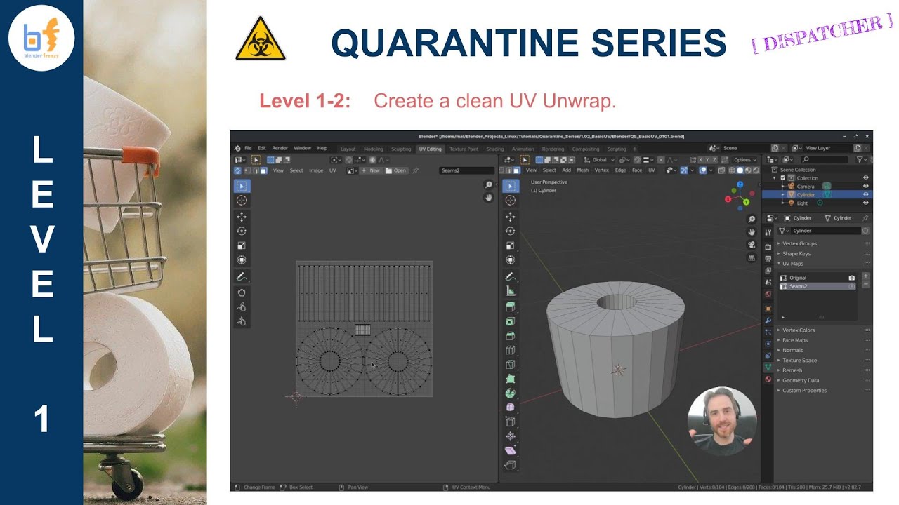 Create A Clean UV Unwrap In Blender Quarantine Series 1 2 YouTube Create A Clean UV Unwrap In Blender Quarantine Series 1 2 YouTube