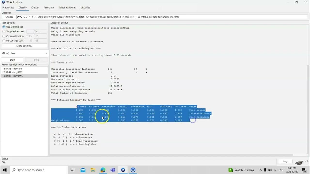 Weka Tool Installation and Working with Arff file-Classification, Naive Bayes, Clustering ...