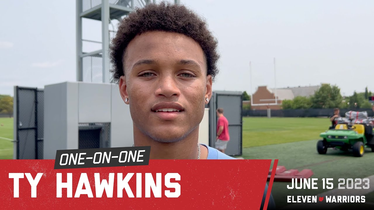 2025 four-star quarterback Ty Hawkins discusses experience camping at ...