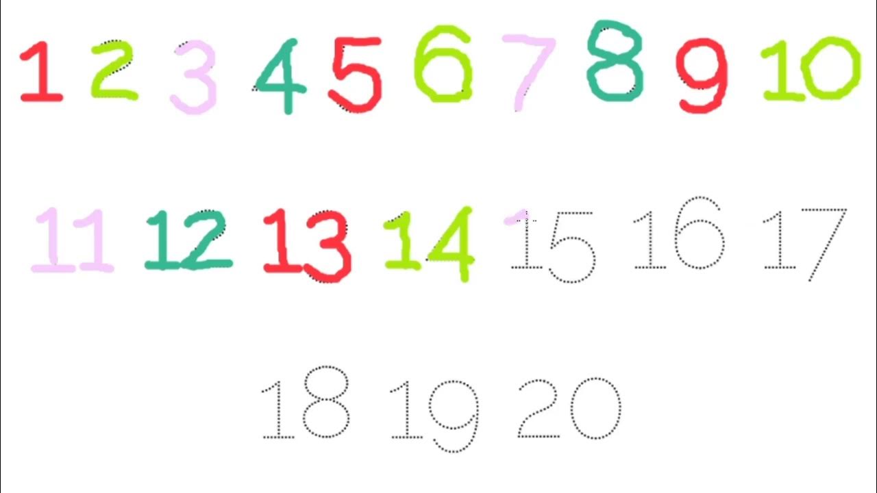 Count to 1 20 Learn Counting Number Song 1 to 20 One twenty Counting 123 Numbers 180724 - YouTube