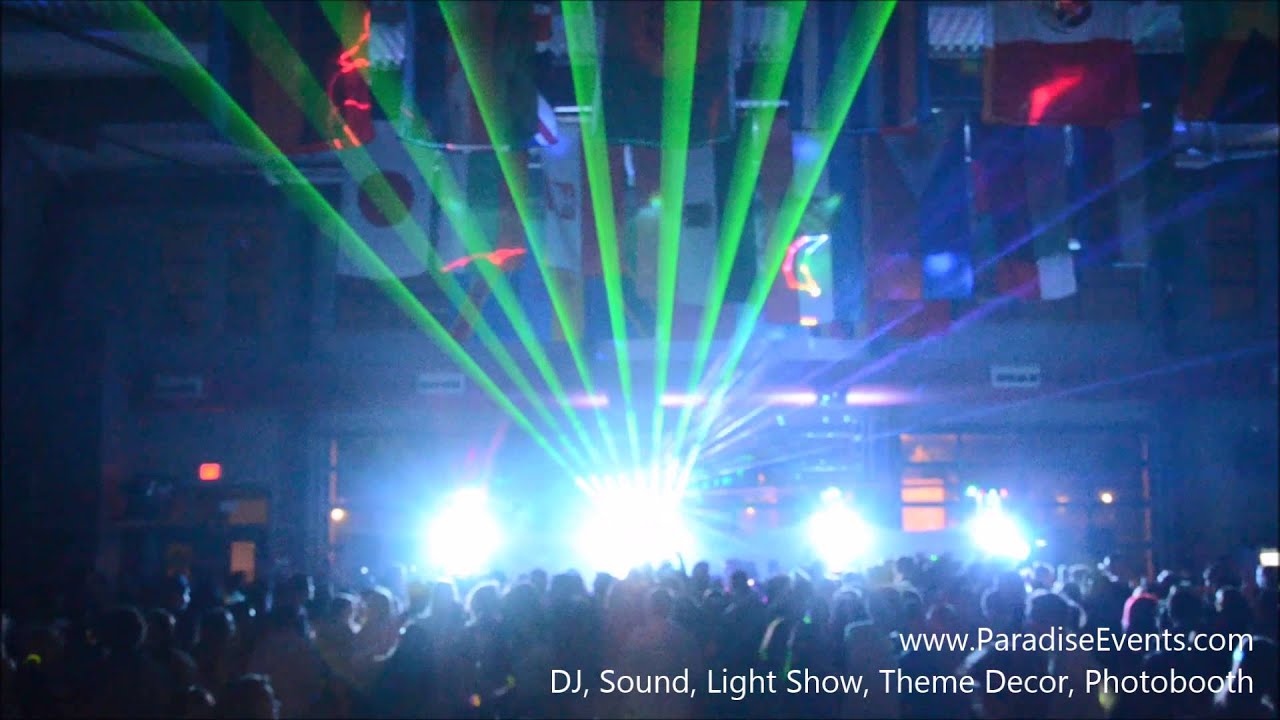Laser Light Show High School Dance Setup HD - YouTube